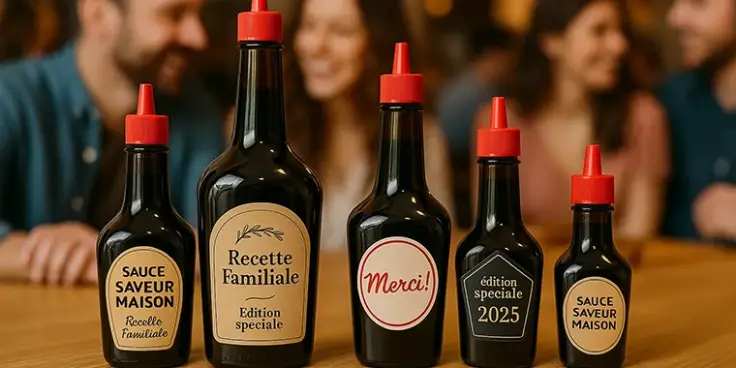 Custom labels Maggi | Seasoning jars and bottles