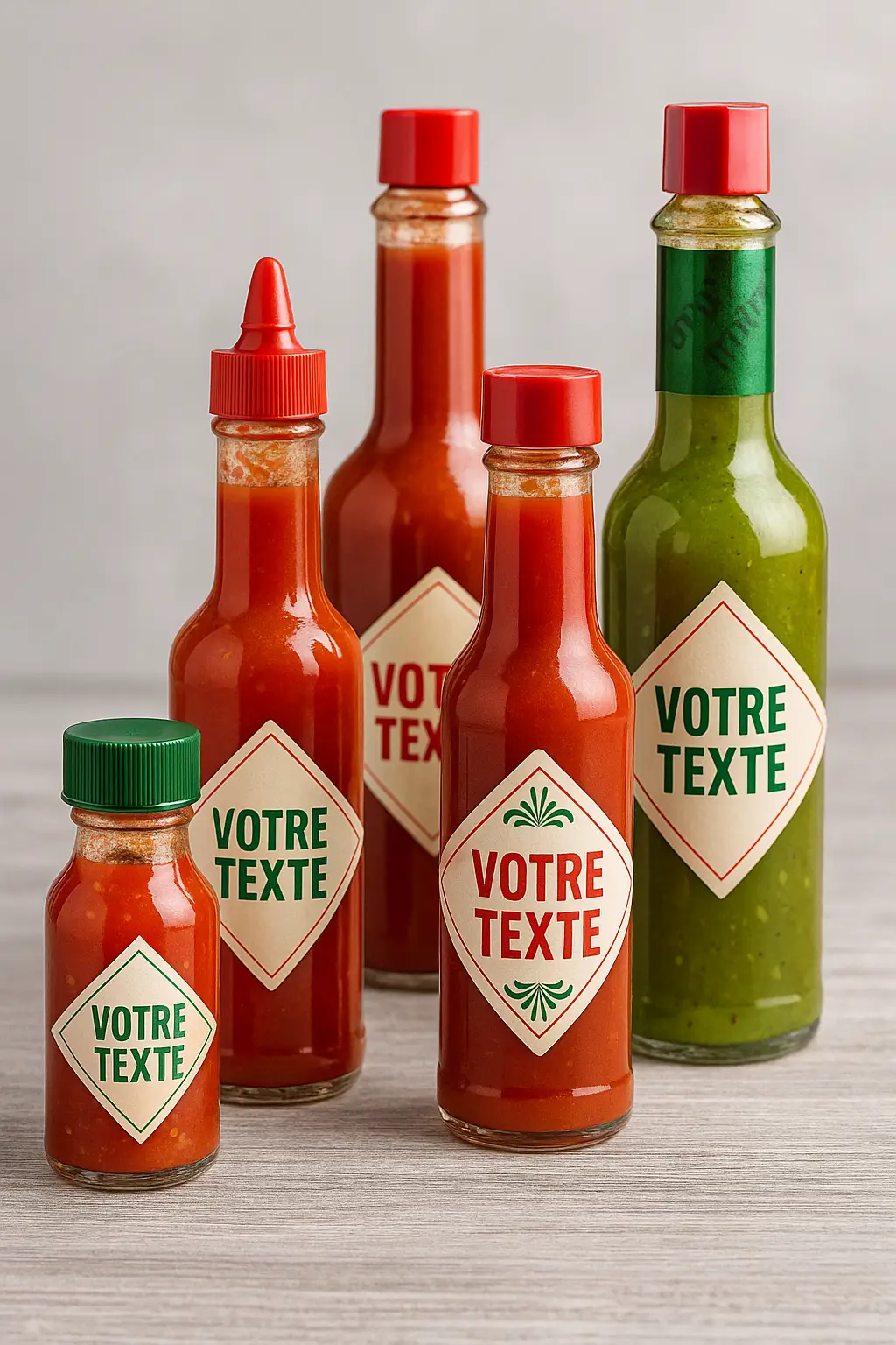 Custom Tabasco labels | Unique hot sauce bottles